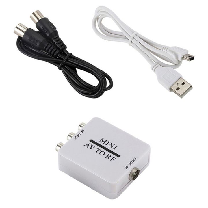 【WELOVEROOM】 AV to RF Converter Composite to RF Modulator AV 2 RF Coax ...
