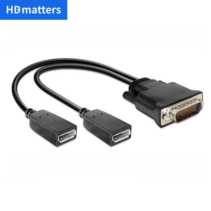 DMS-59 to Displayport cable splitter converter DMS-59 DMS 59 to Dual ...