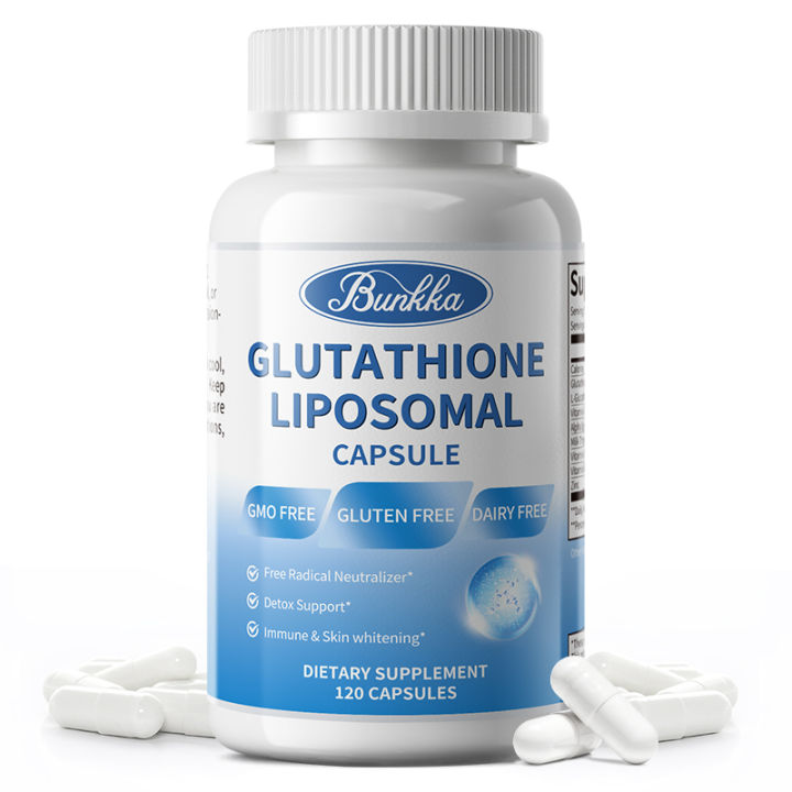 Liposomal Glutathione Capsules 1000mg with Milk Thistle Alpha Lipoic ...