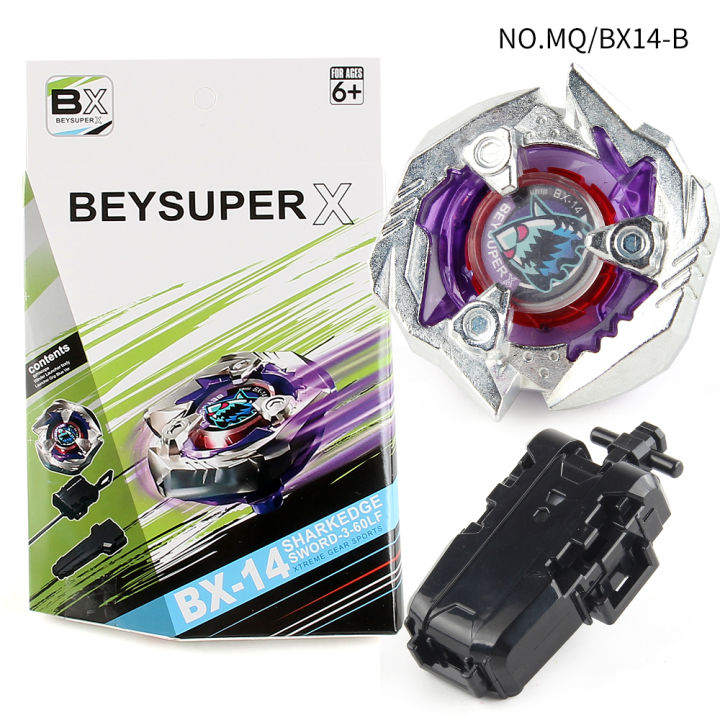 BEYBLADE 3-60LF Vol.1 BX-14ขอบฉลามพร้อมสาย BX ชุดของเล่นหมุนได้ของเล่นเด็กไจโรด้านบนทำจากโลหะ ...