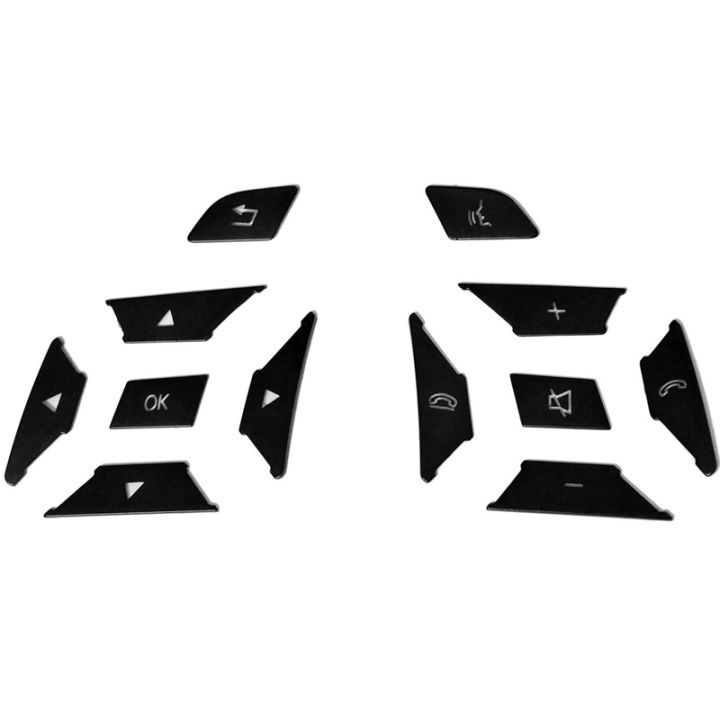 Car Steering Wheel Button Switch Trim Cover Sticker for Mercedes Benz a ...