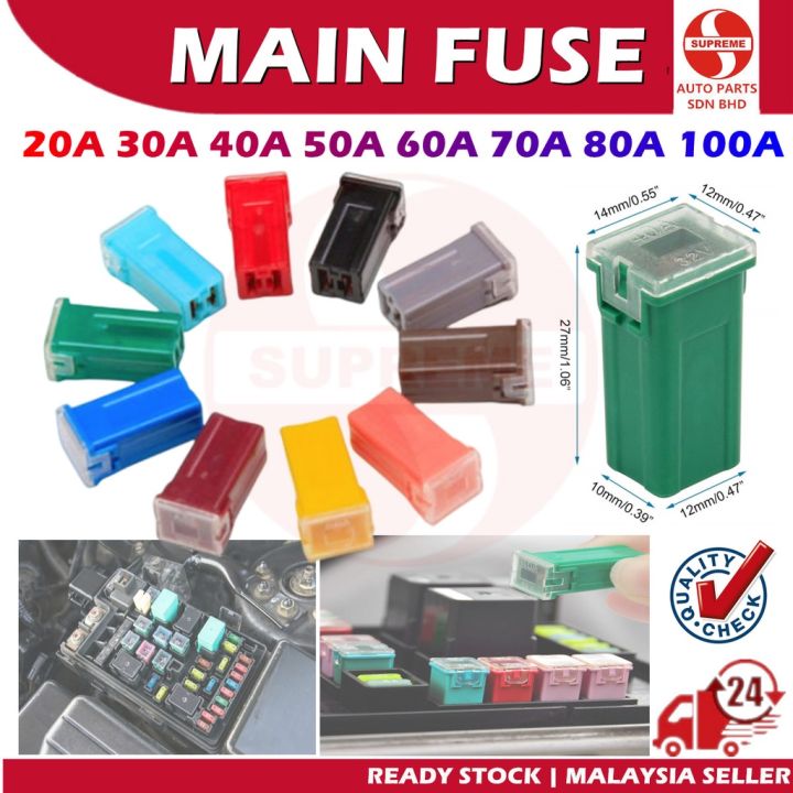 S2U Vehicle Main Fuse Car Toyota Honda Proton Perodua Nissan 20A 30A ...
