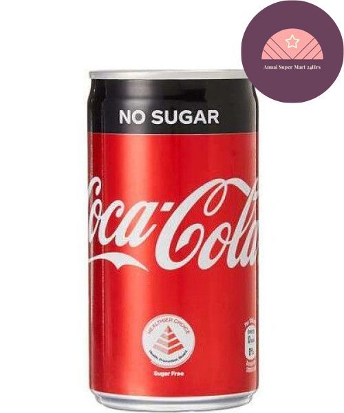 Coca Cola No Sugar 330 ml can Slimline Carbonated Drink | Lazada Singapore