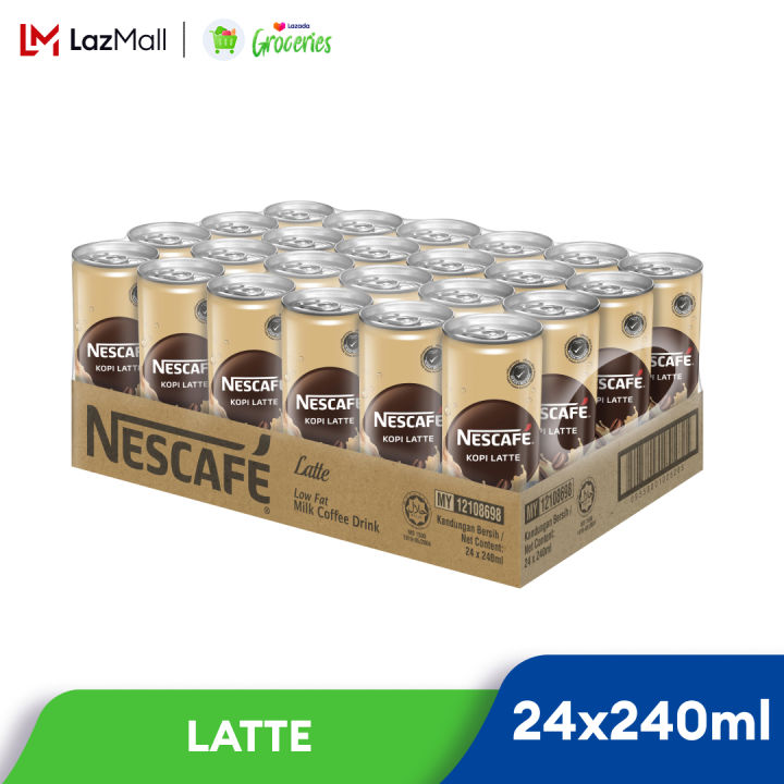 [CARTON] NESCAFE Latte Can 24x240ml | Lazada