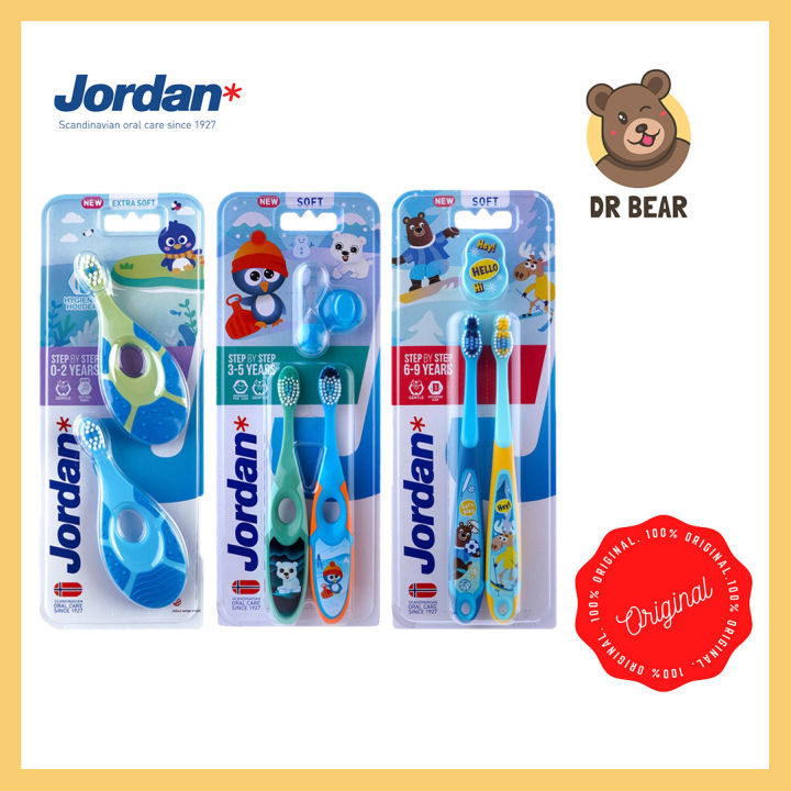 JORDAN Kids Step 1 Step 2 Step 3 Toothbrush (Twin Pack) | Lazada