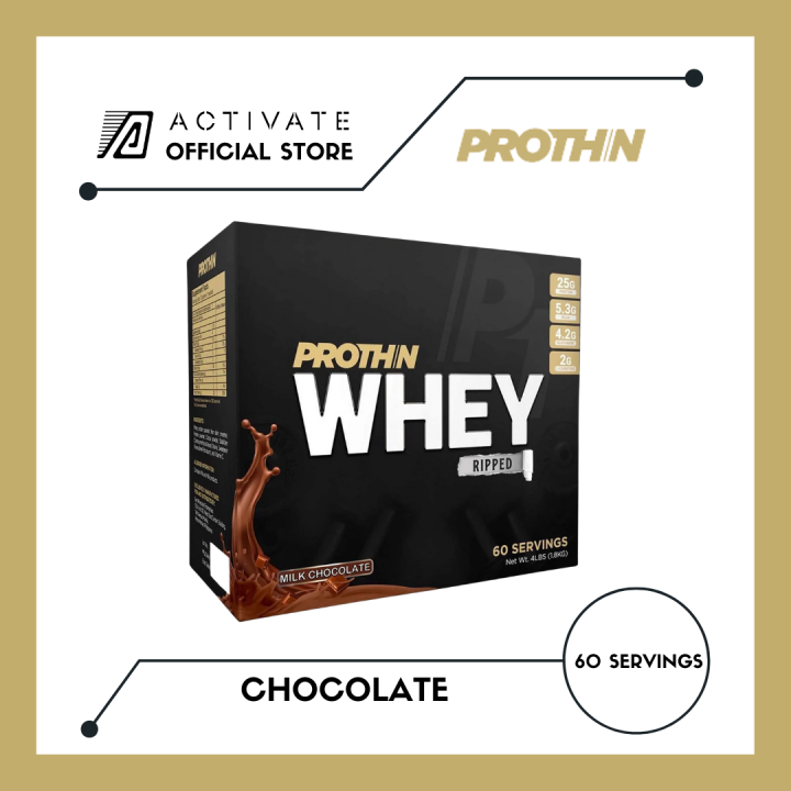 Prothin Whey Ripped 60 Servings- 25g of protein and 115 calories per ...