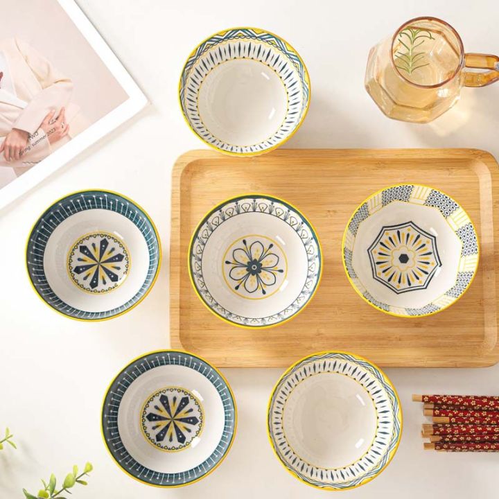 [COD]Mangkok set premium peralatan makan porselen Mangkok set keramik ...