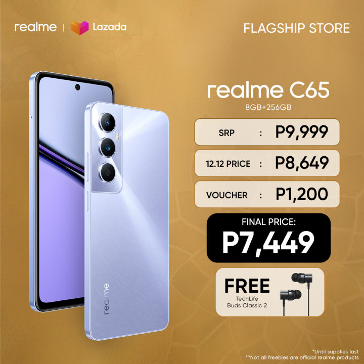 realme C65 [8GB RAM + 256GB ROM | 45W SUPERVOOC Charging | Real Essentials | Android Smartphone ...