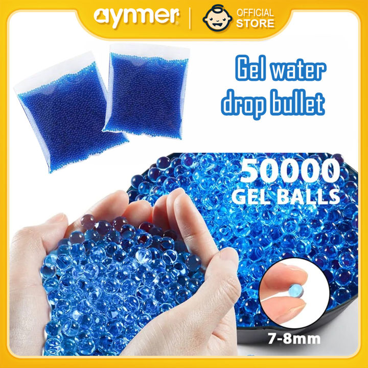 【AYNMER】Blue Gel Blaster Bullets 10000pcs 50000pcs 7-8 mm Water Blaster ...