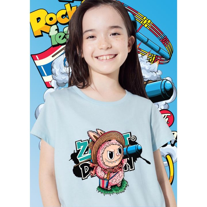 ROCKET FESTIVAL&LABUBUเสื้อยืดเด็ก เสื้อแจ็คแเด็ก ลาบูบู้ฉลองเทศกาลจรวด ...