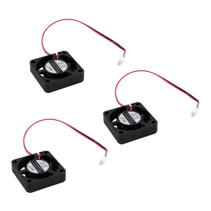 3X DC 12V 0.1A 2 Pin PC Case CPU Cooler Cooling Fan 40mm x 40mm x 10mm ...