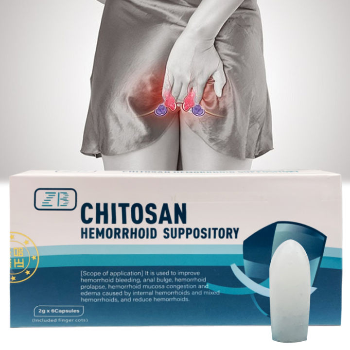 6PCS Hemorrhoids Suppository Medical Hemorrhoid Treatment Piles Fissure ...