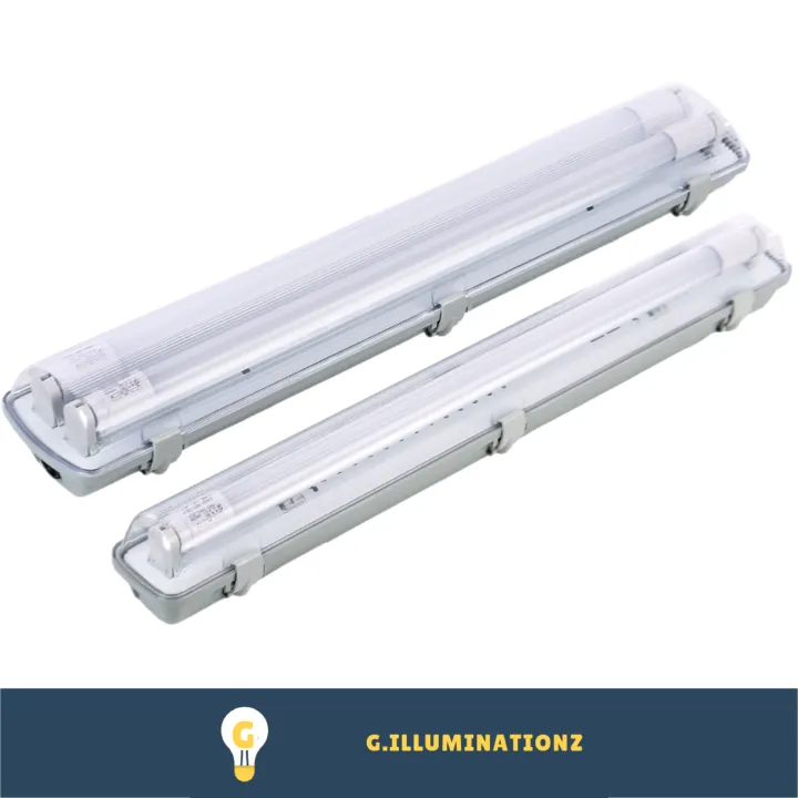 2ft, 4ft Waterproof T8 Single / Double Casing / 0.6M, 1.2M T8 Lighting ...