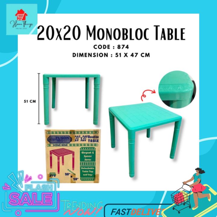 [SALE] 874 20X20 MONOBLOCK TABLE / MONOBLOC TABLE / TABLE / LAMESA ...