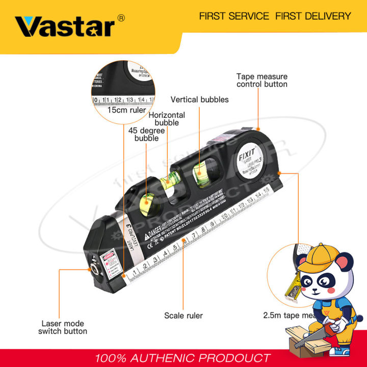 Vastar Multipurpose Laser Level laser measure Line 8ft+ Measurement ...