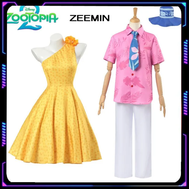 Zootopia 2cos Suit Rabbit Police Officer Judy Yellow Dress Zootopia Fox ...