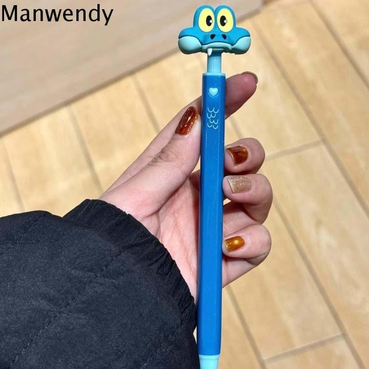 MANWENDY Dễ thương Bút Gel Rắn Gary Màu xanh Sáng tạo Bút mực gel hoạt ...