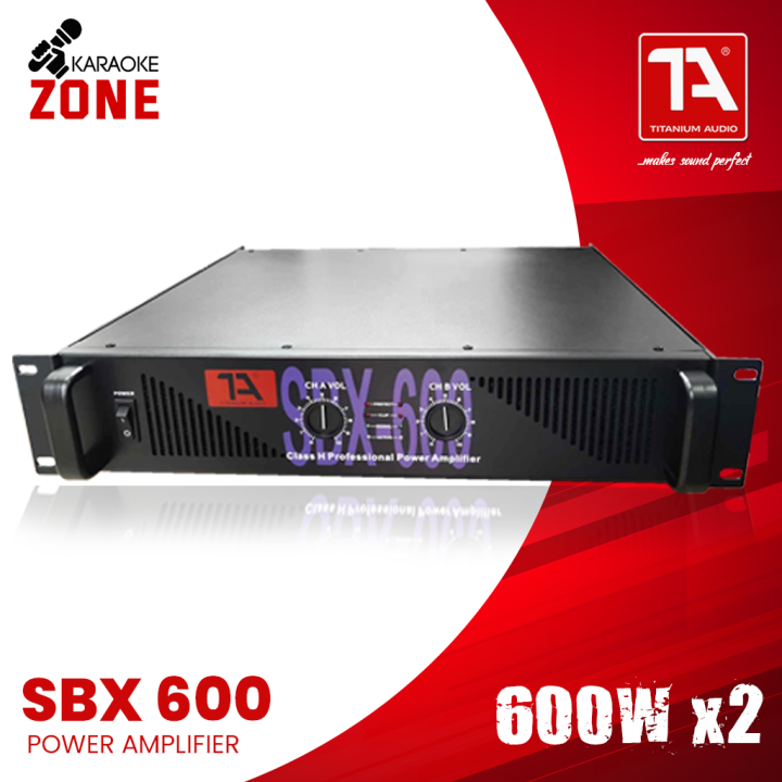 Titanium Audio SBX 600 / Power Amplifier / 600W X2 / Titanium Audio ...
