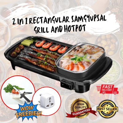 Samgyupsal Grill Rectangle - Hot Pot with Grill Pan Korean Samgupsal ...
