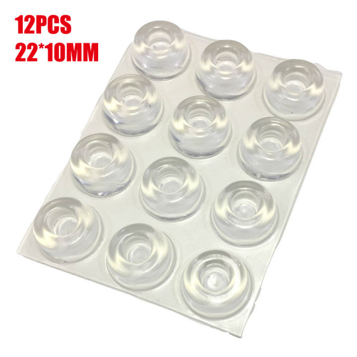 [Mariannes] 12 Pcs Clear Self Adhesive Stopper Rubber Damper Buffer ...