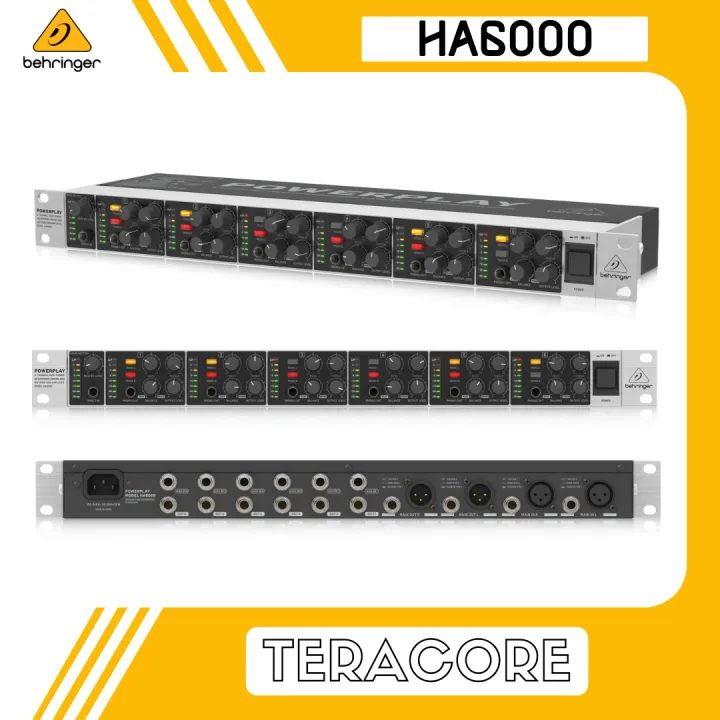 Behringer HA6000 HA 6000 Distributor Amplifier Headphone 6-Channel ...