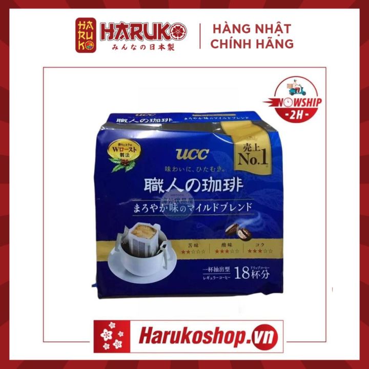 Cà phê túi lọc Nhật Bản UCC (Hộp 18 Gói X 7g) | Lazada.vn