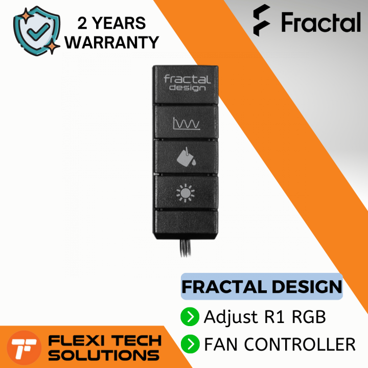 Flexi Tech FRACTAL DESIGN Adjust R1 RGB Fan controller Compatible with standard 5V ARGB LED fans ...