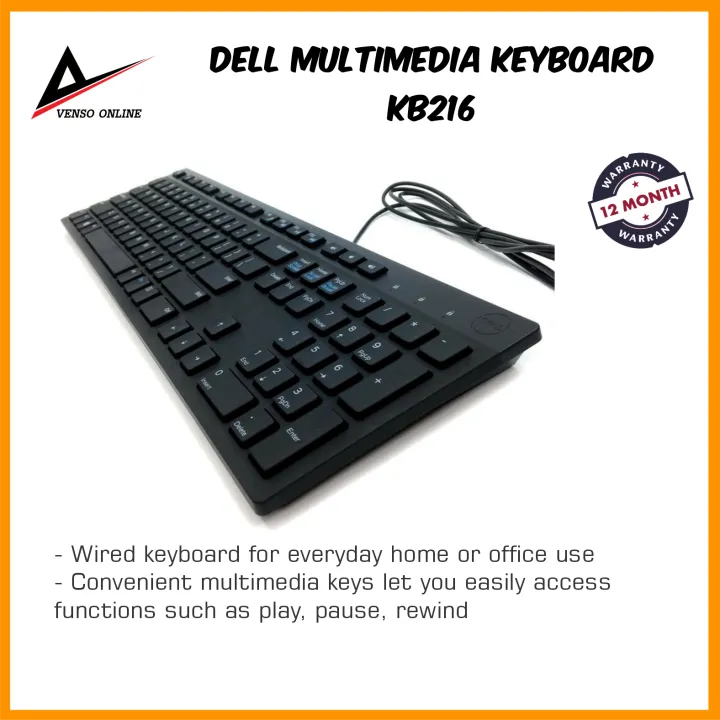 Dell Multimedia Keyboard KB216 (US ENGLISH) - Original (Double Bubble ...