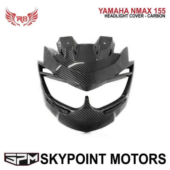 YAMAHA NMAX V1 HEADLIGHT COVER T-5223 CARBON FOR MOTORCYCLE (9803-162 ...