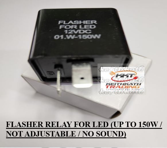 Flasher Relay For Led Motorcycle Universal (150w/not adjustable/no ...