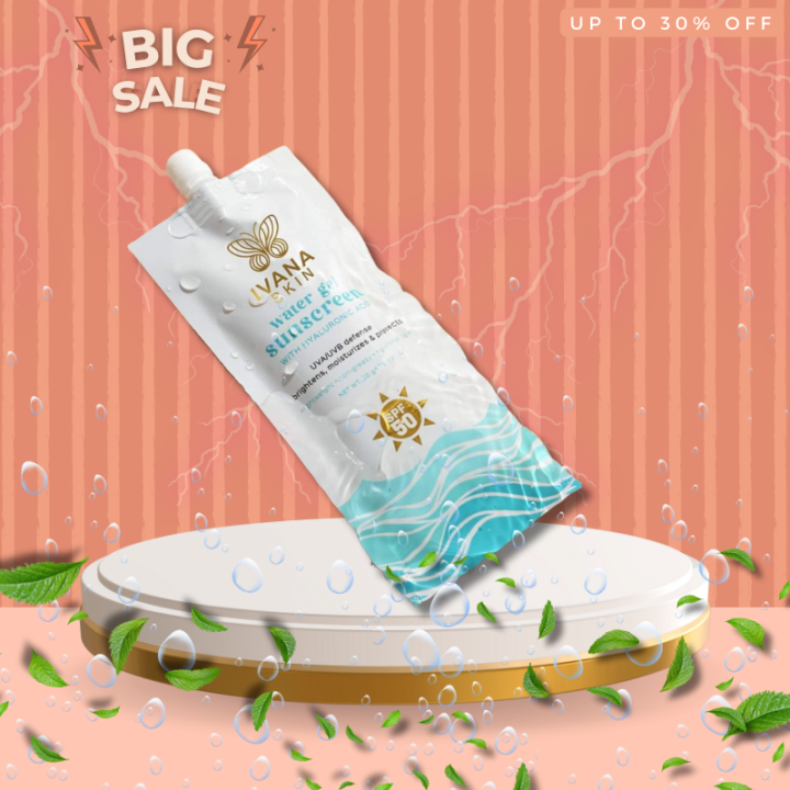Ivana Skin Water Gel Sunscreen Brightening Moisturizer Sun Protect by ...