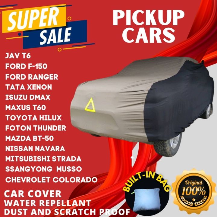 CAR COVER PICK UP NAVARRA HILUX STRADA RANGER RAPTOR NISSAN WATER ...
