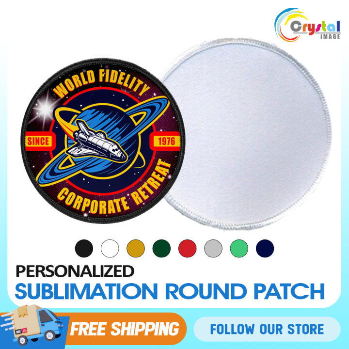 Sublimation Polyester Round Patch Personalized Patch Sublimation ...