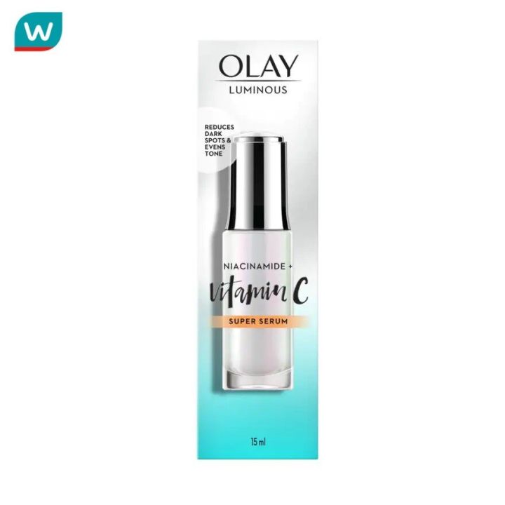 Olay โอเลย์ ลูมินัส ไนอะซินาไมด์ + วิตามินซี ซุปเปอร์ เซรั่ม 15 มล. | Lazada.co.th