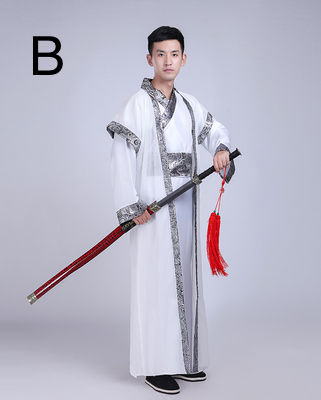 Cosplay Clothing Men Ancient Chinese White Warrior Costume | Lazada