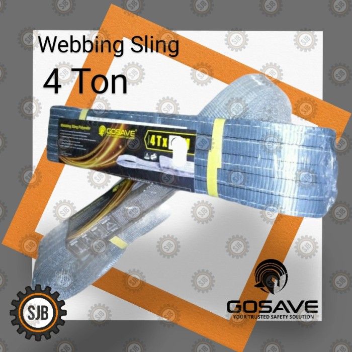 WEBBING SLING 4 TON X 5 METER GOSAVE SF 6:1 -Bangun Berkah | Lazada ...