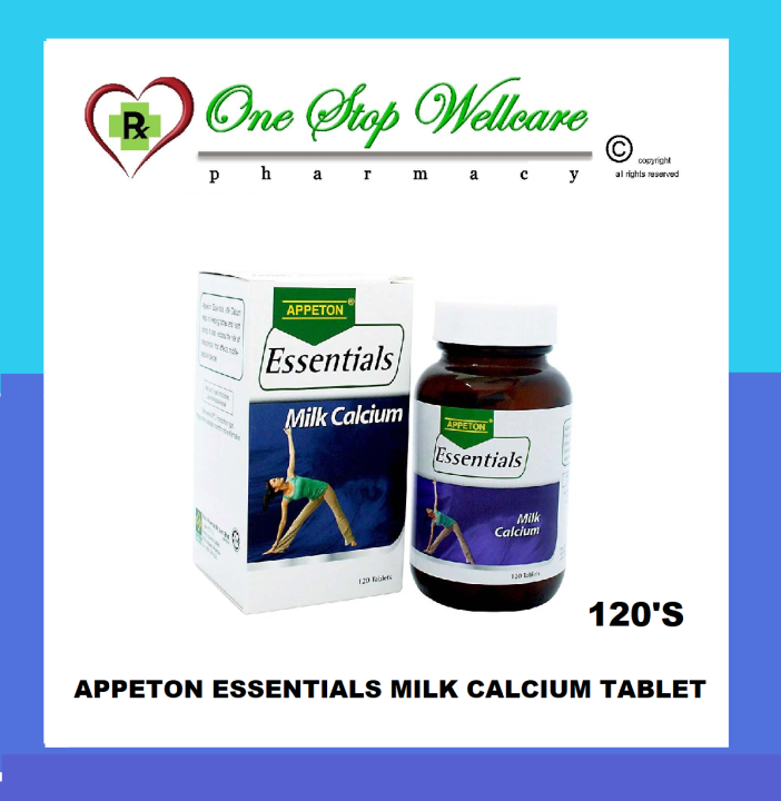 APPETON ESSENTIALS MILK CALCIUM TABLET 120'S (EXP:07/2026) | Lazada
