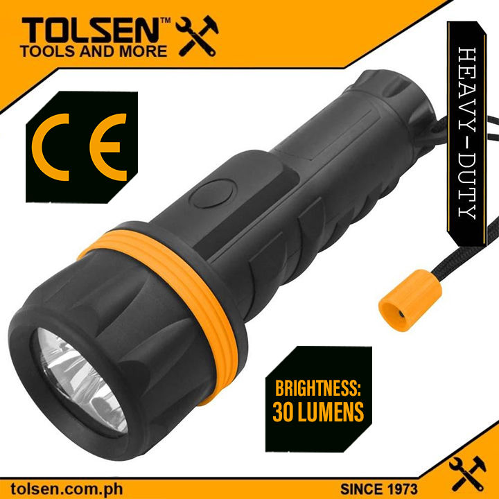 Tolsen LED Flashlight High Intensity [ONLINE EXCLUSIVE] (7LED 70x208mm ...