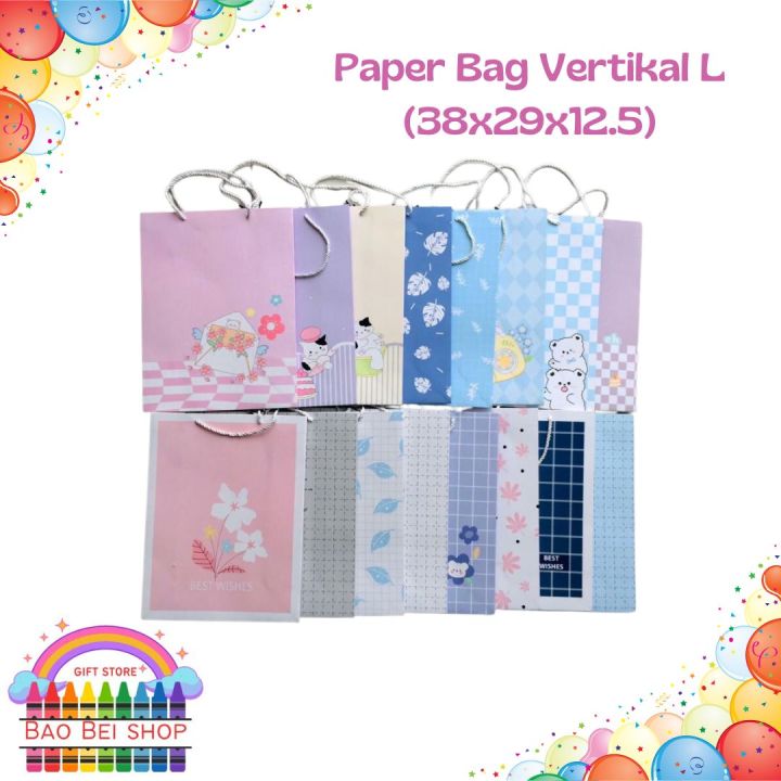 BBS68 - PAPER BAG VERTIKAL / TAS KADO KARTON PREMIUM DENGAN TALI NILON ...