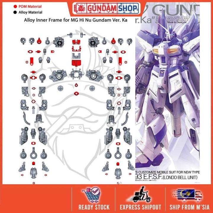 [Roast Duck Model] Metal Build Alloy Inner Frame for MG 1/100 Hi Nu ...