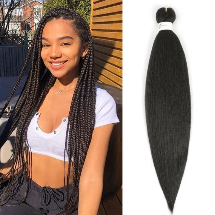 Ladies Easy Knit Synthetic Ombre Pre-Stretch Crochet EZ Braid Hair ...