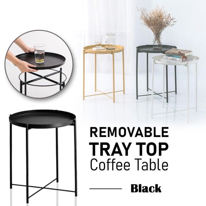 Coffee Table Removable Tray Top / Side Table | Lazada