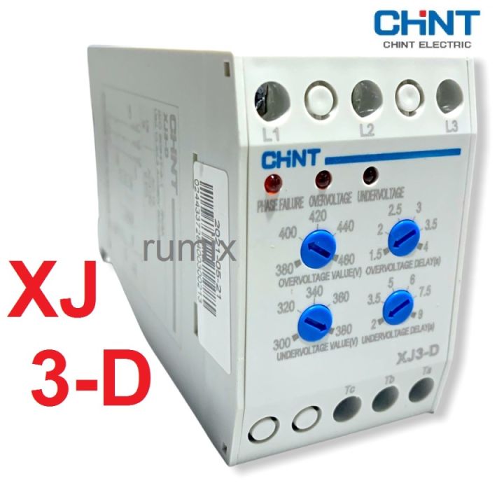 Phase Failure Relay Chint XJ3-D Chint Xj3D 380V AC Over Under Voltage ...