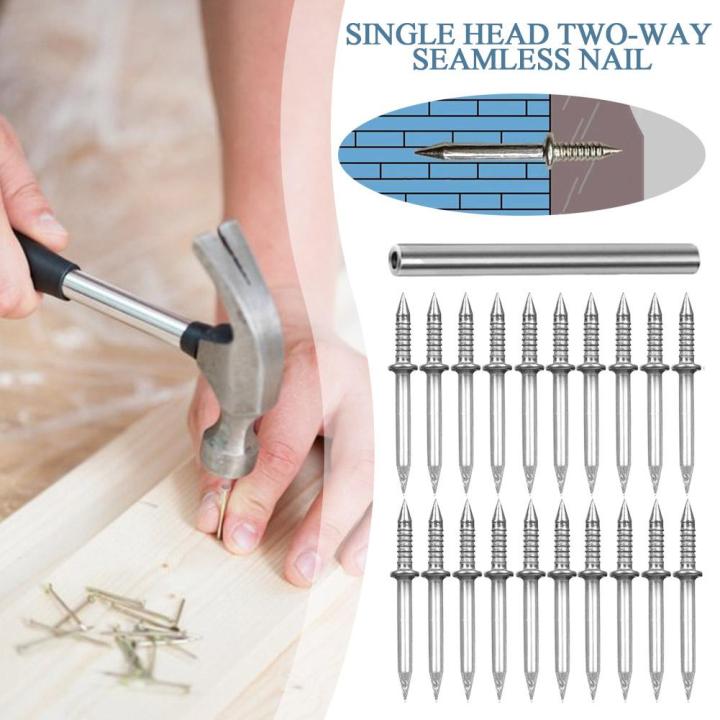 20 Pcs Single-Head Two-way Non-marking Nail Skirting Sheep Two-step ...
