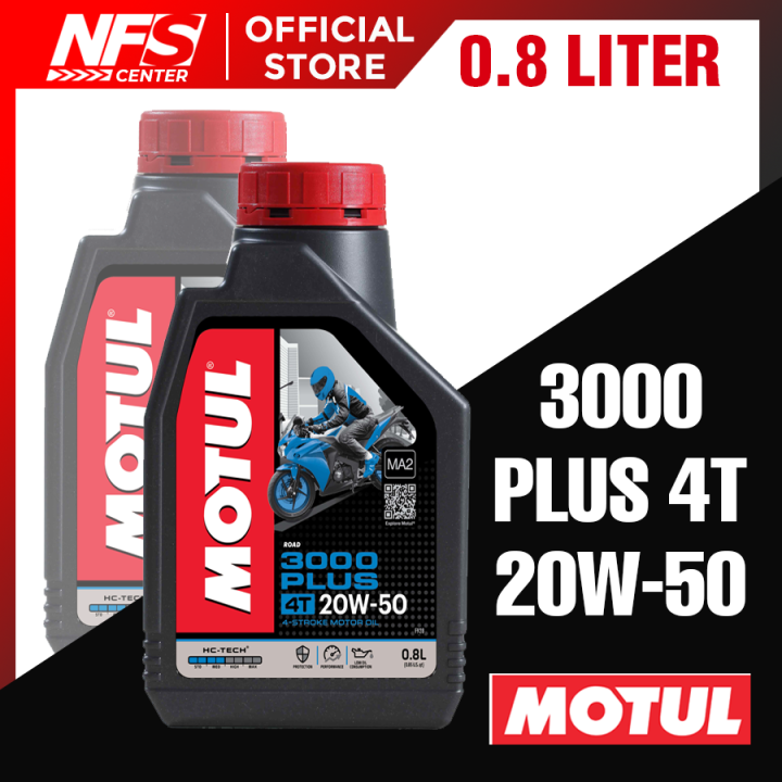 MOTUL 3000 PLUS 4T 20W-50 800ML/0.8L | Lazada PH