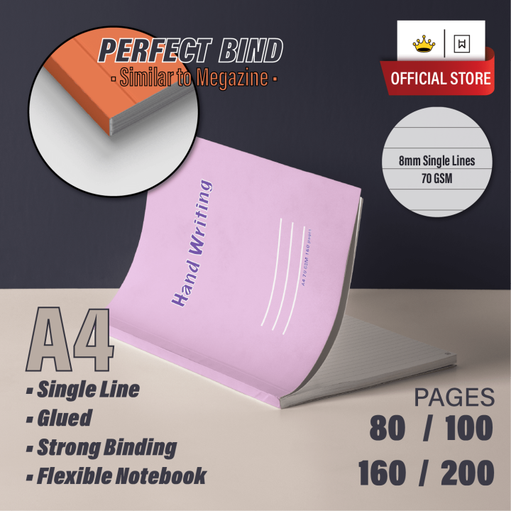 Handwriting • A4 Practical Book ( Premium ) 70 Gsm 80 / 100 / 160 / 200 ...