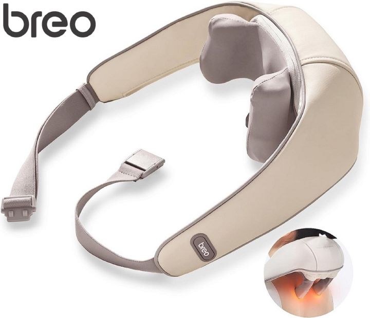 Neck Shoulder Massager Wireless Clamp Kneading Massage Hot Compress ...