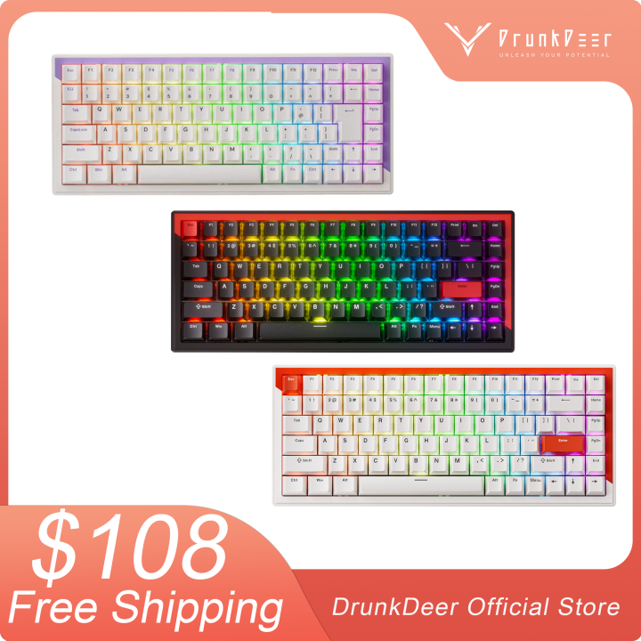 DrunkDeer G75 Rapid Trigger nical TKL Gaming Keyboards, Magnetic Switch ...