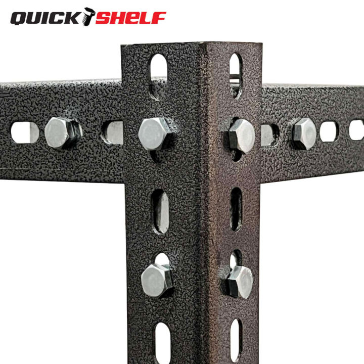 QS 38mm SLOTTED ANGLE BAR 1.5x1.5x1.8mm QS712 Heavy Duty DIY Storage ...