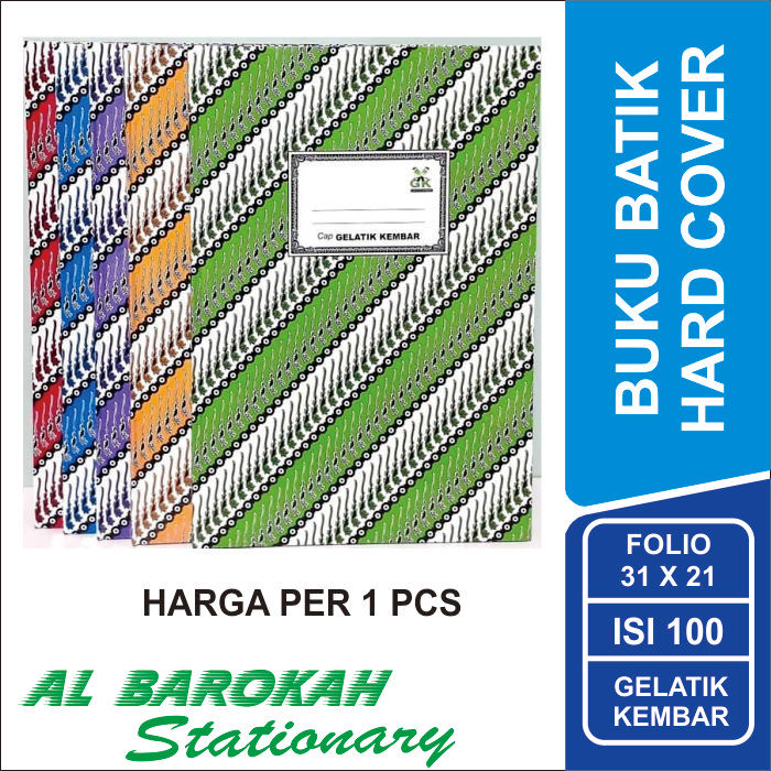 Buku Batik Hard Cover ukuran Folio isi 100 Gelatik Kembar / paperline ...